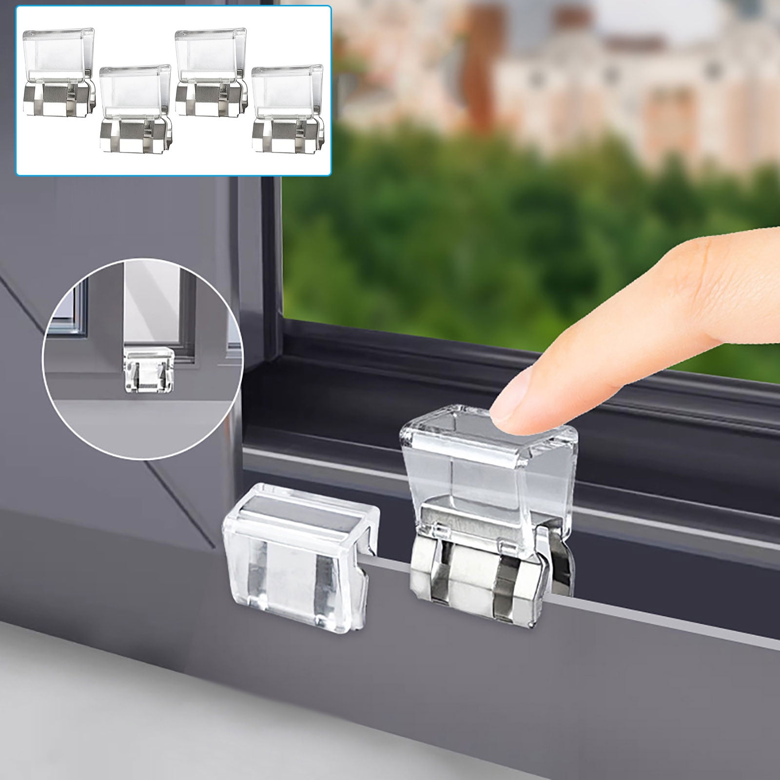 4pcs No-sew Leg Closure Clips, Pet Window Restraint, SeSolution Anti ...