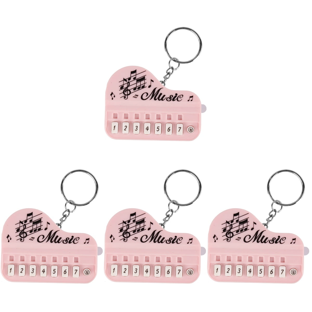 4pcs Novel Piano Keyboard Key Ring Bag Backpack Pendant Music ...