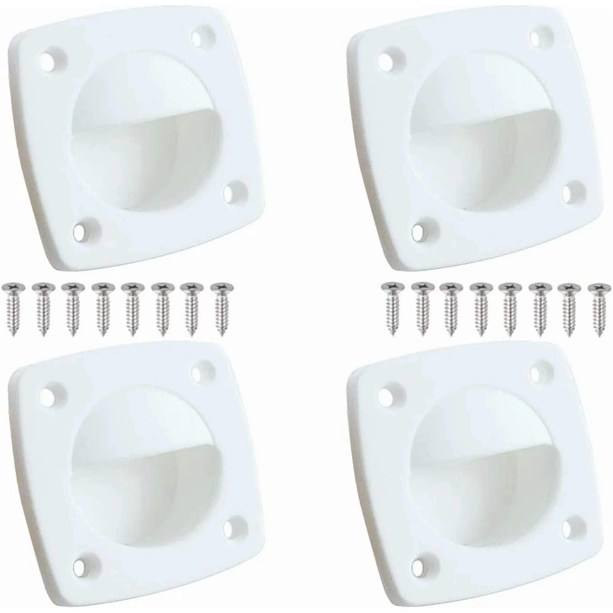 4pcs Nylon Locking Flush Pull Recessed Boat Marine Deck Hatch Square ...