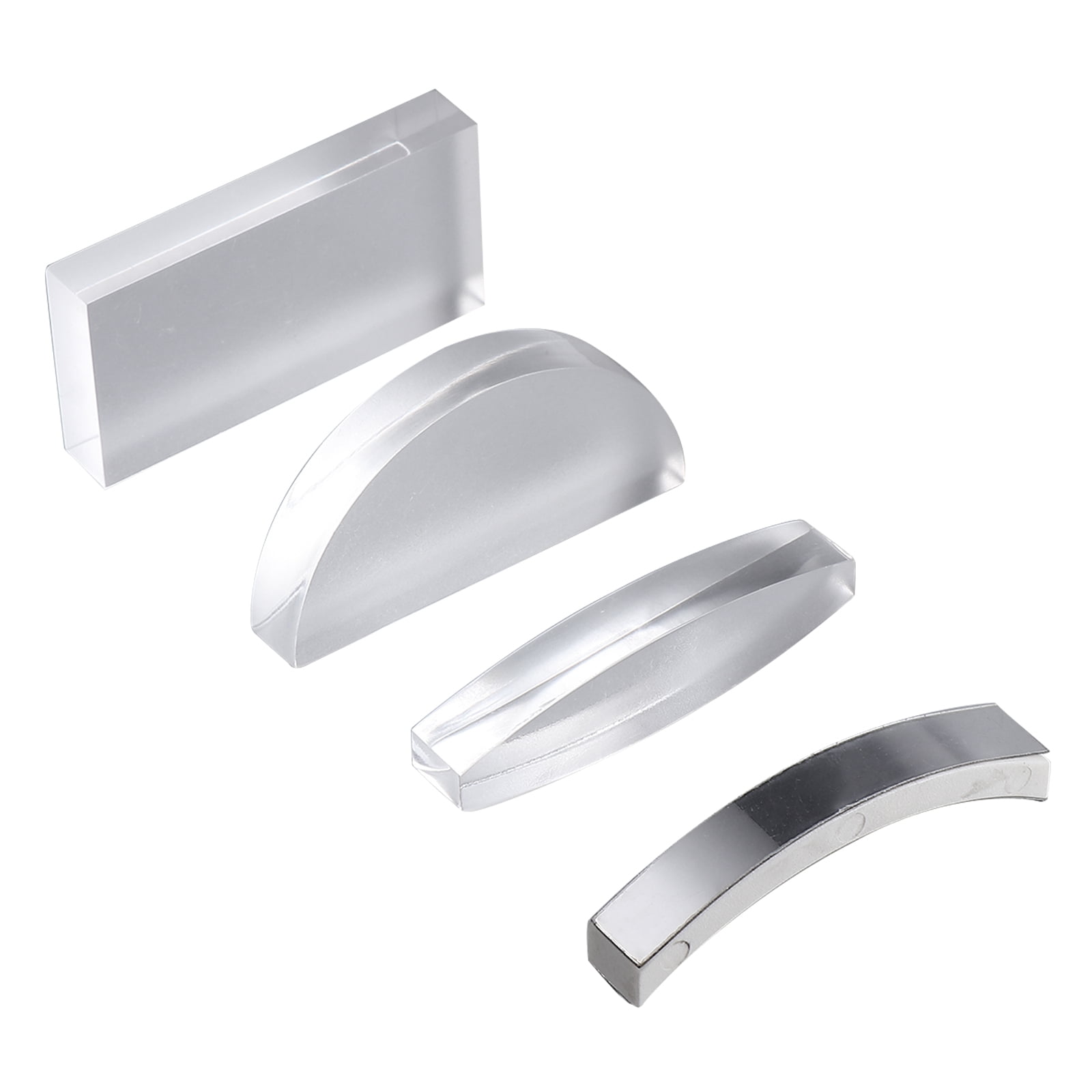 4pcs Optical Glass Lens Physics Light Teaching Toy Educational Glass ...