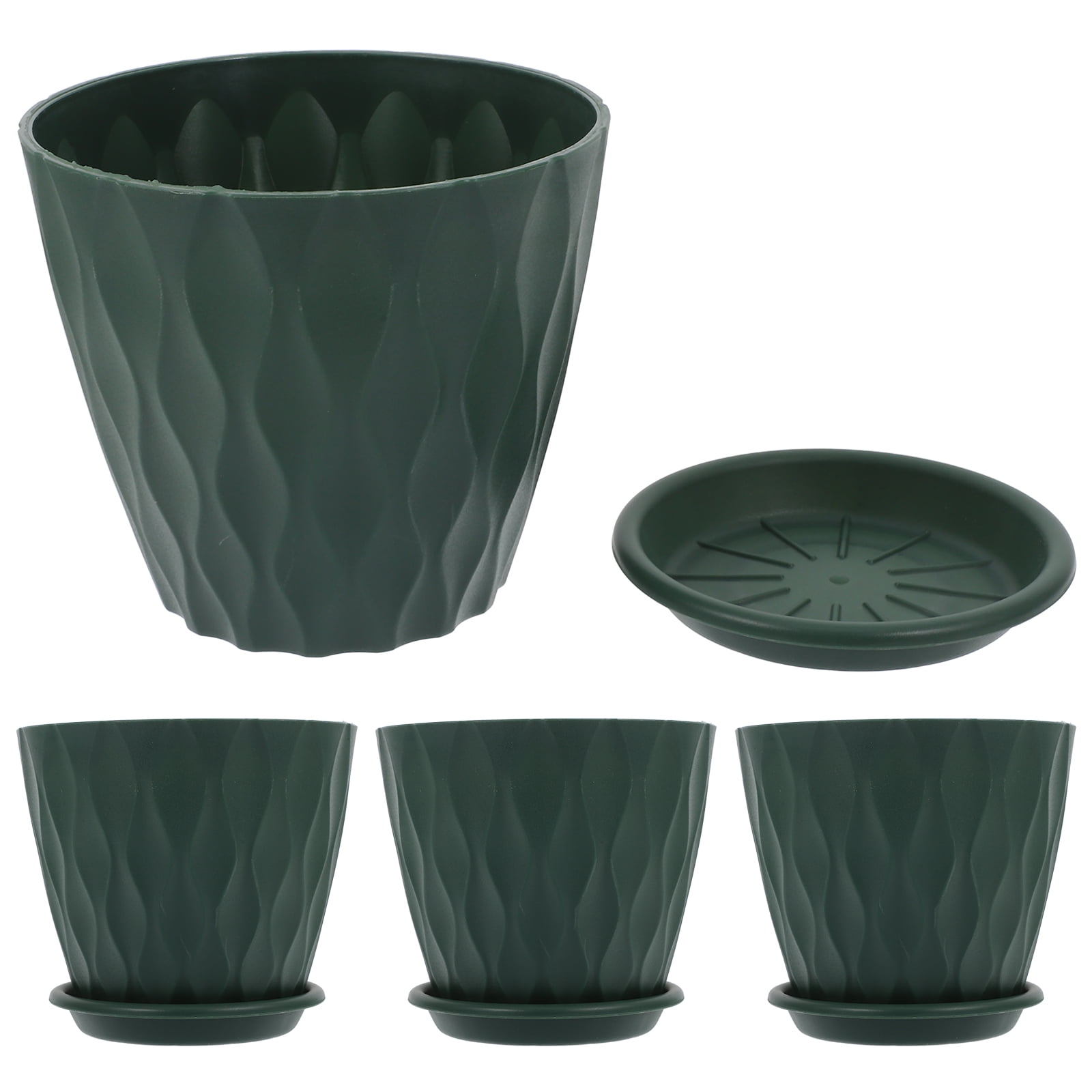 4pcs Outdoor Flower Pots Herb Planter Indoor Cactus Pots Succulent ...
