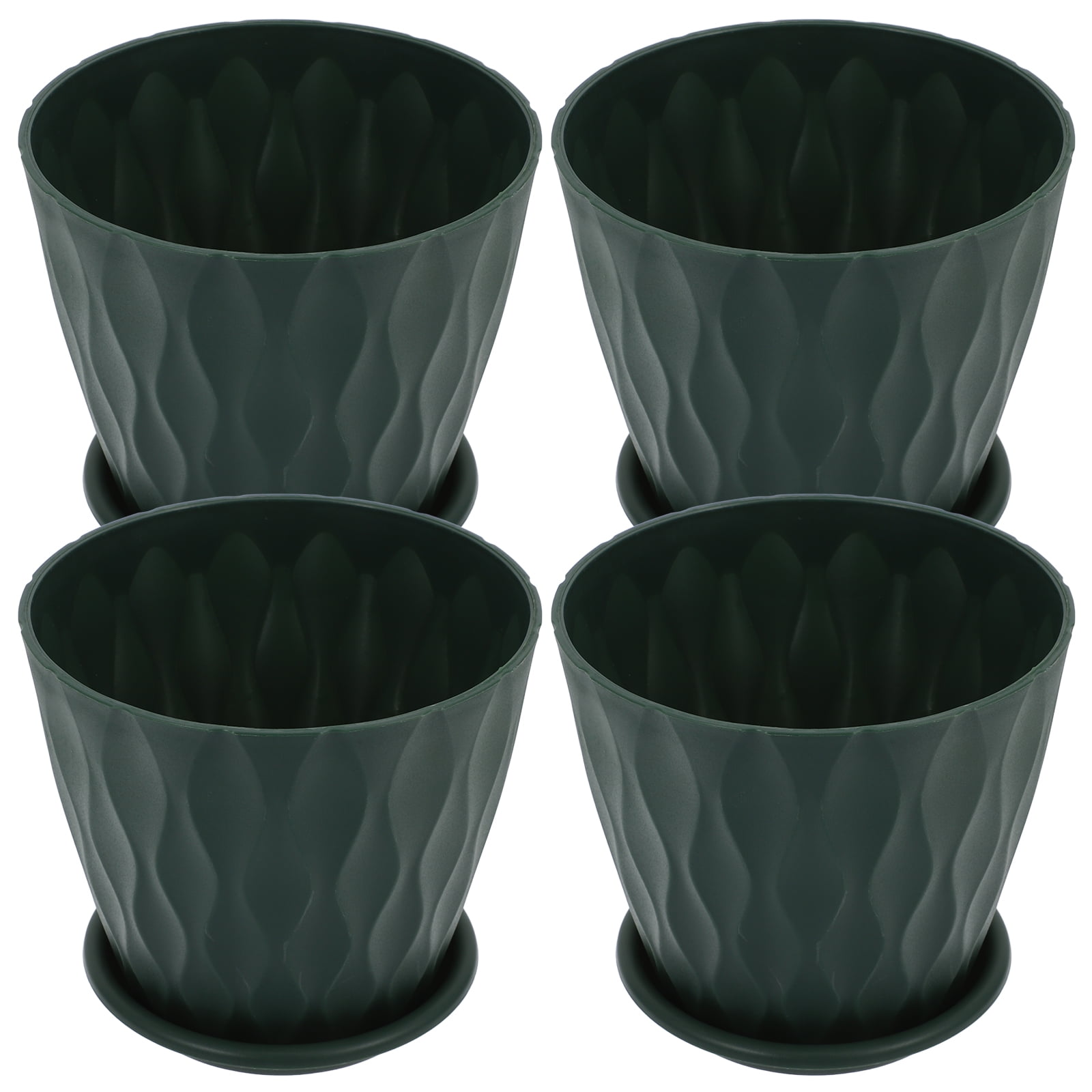 4pcs Outdoor Flower Pots Herb Planter Indoor Cactus Pots Succulent ...