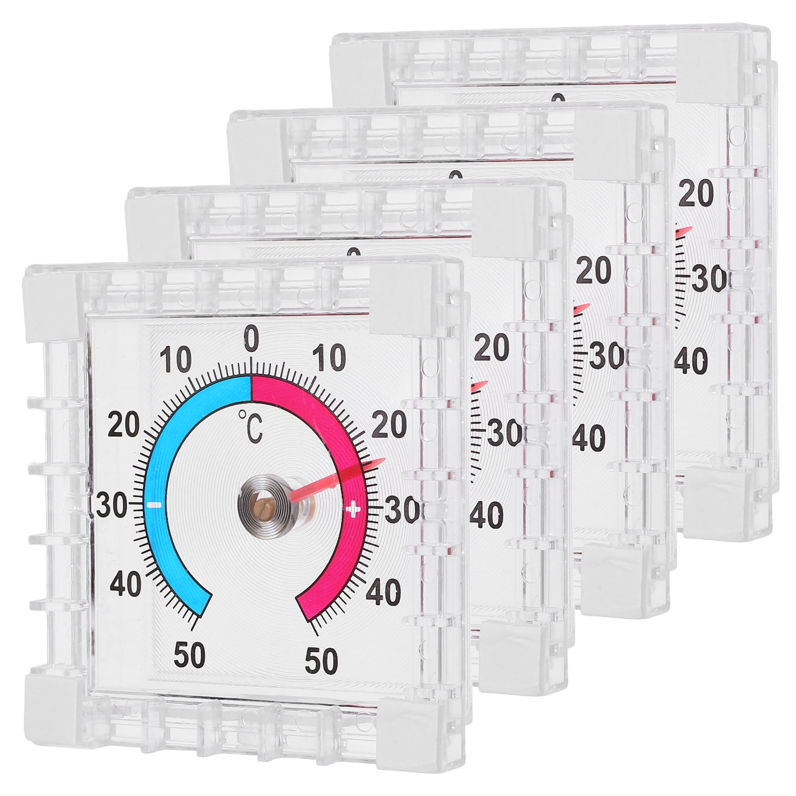Homoyoyo Transparent Plastic Door and Window Thermometer for Home Use ...