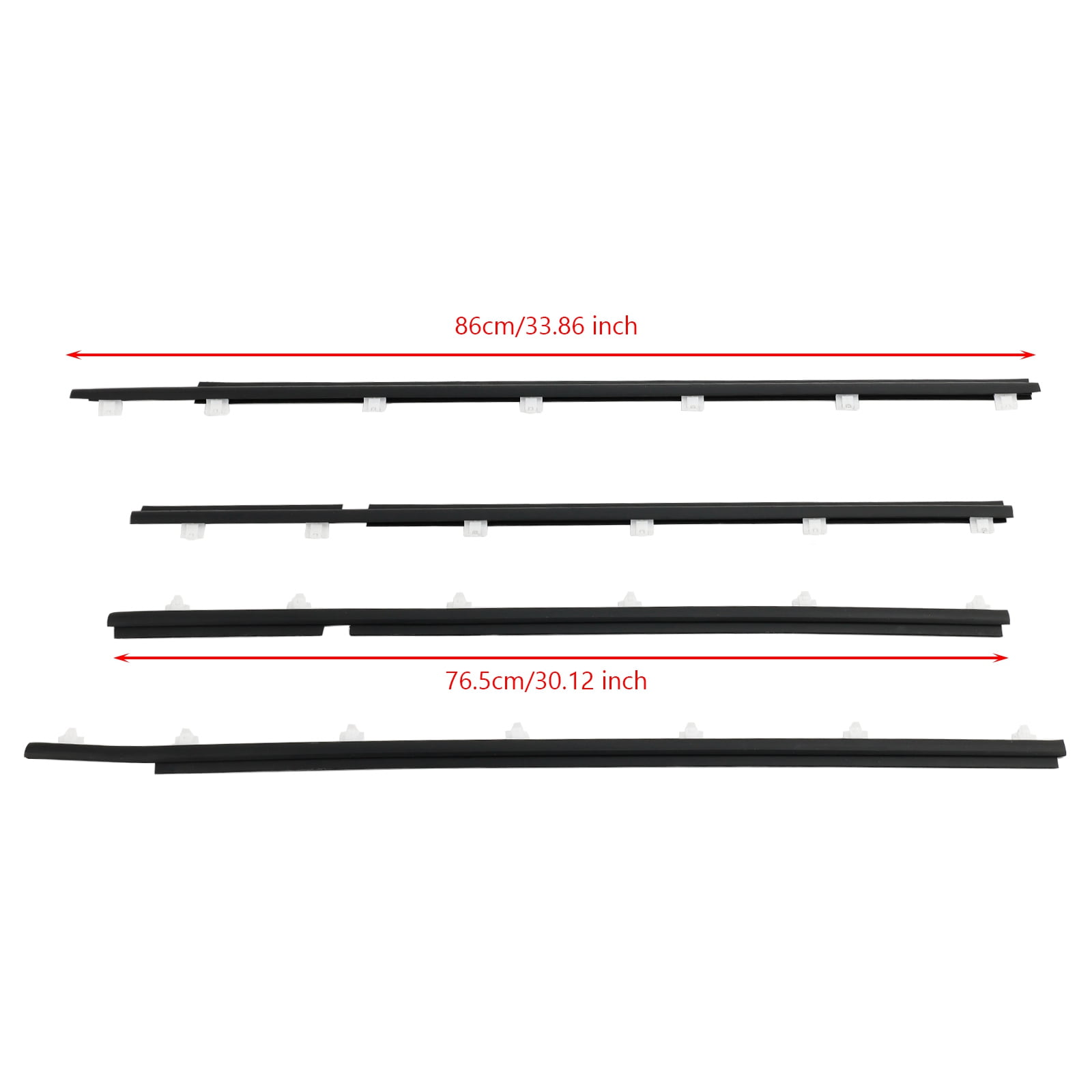 4pcs Outer Weatherstrip Door Belt Seal for Toyota Land Cruiser FJ80 ...