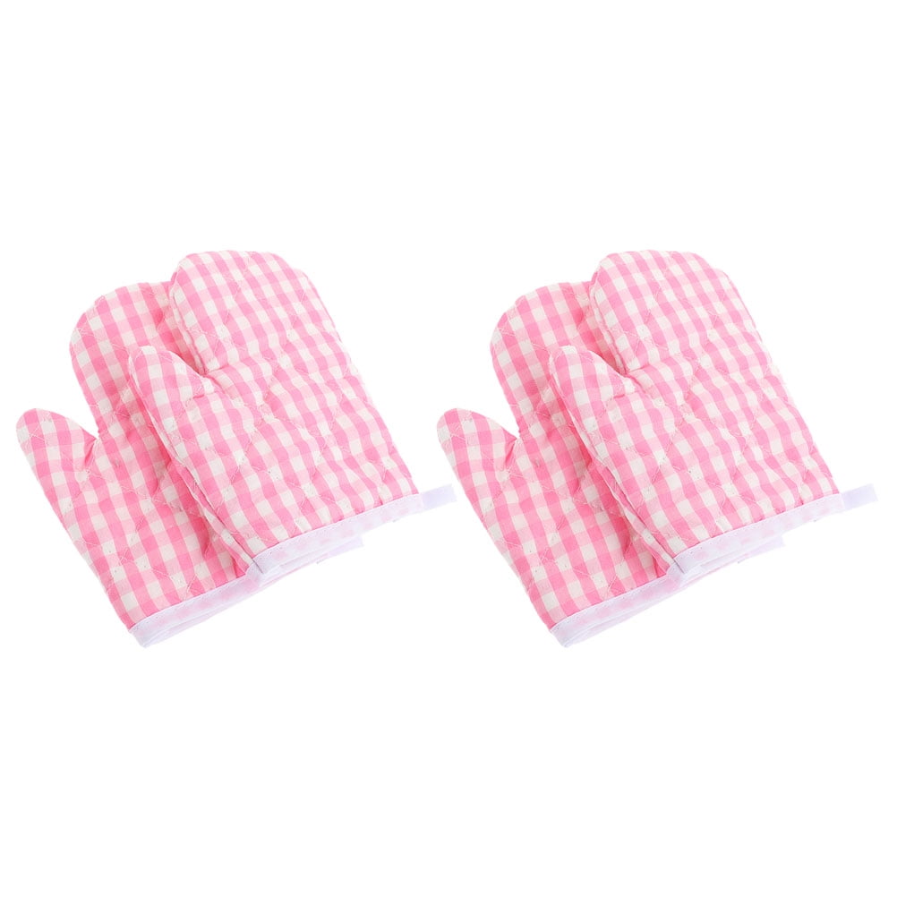 Raindrops Kids Oven Mitts Silicone Pink 4Pcs - Walmart.com