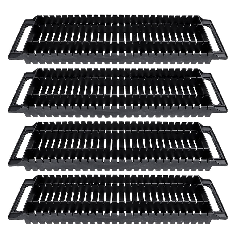 FONDOTIN Anti-Static PCB Bracket 25-Slot Black Plastic Holder for ...