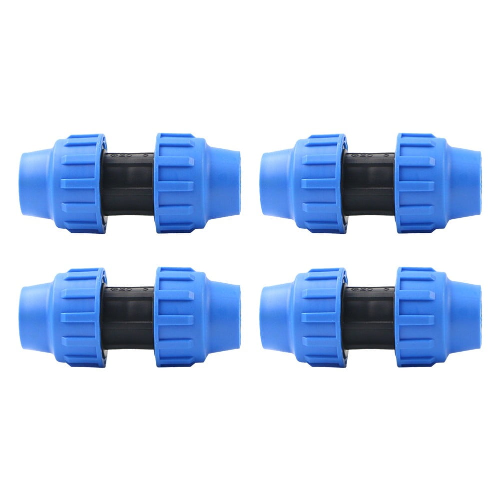 4pcs PE pipe quick-connect fittings straight joint water pipe joint ...