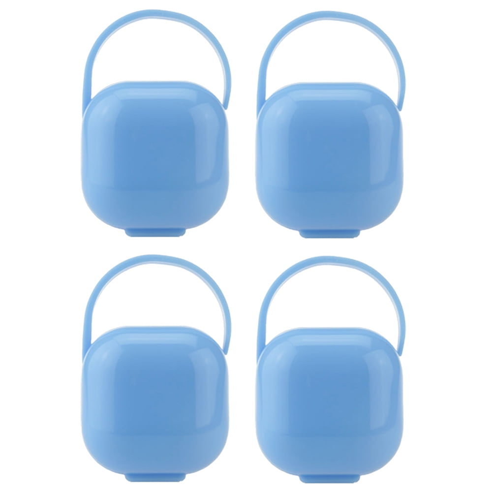 4pcs Pacifier Storage Boxes Portable Cases Teat Holder Milk Bottle ...