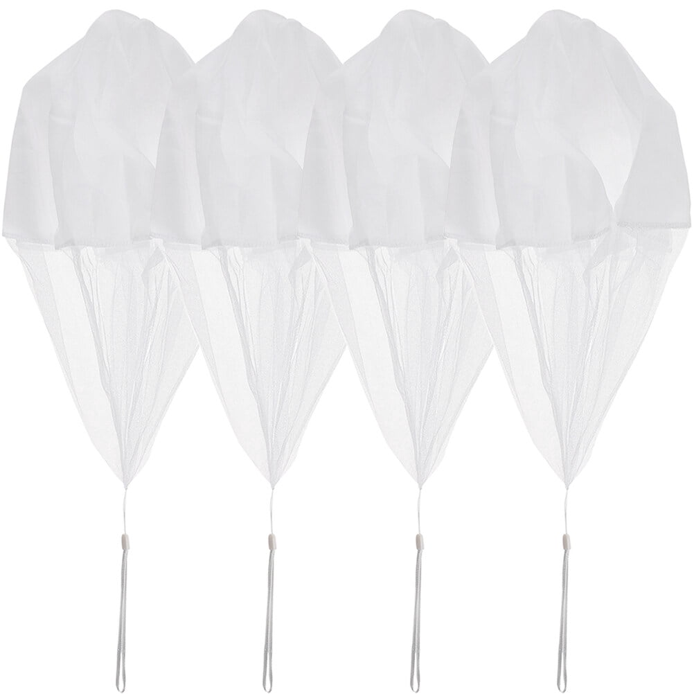 4pcs Parachute Toys Hand Throw Parachute Toys Children Outdoor Flying ...