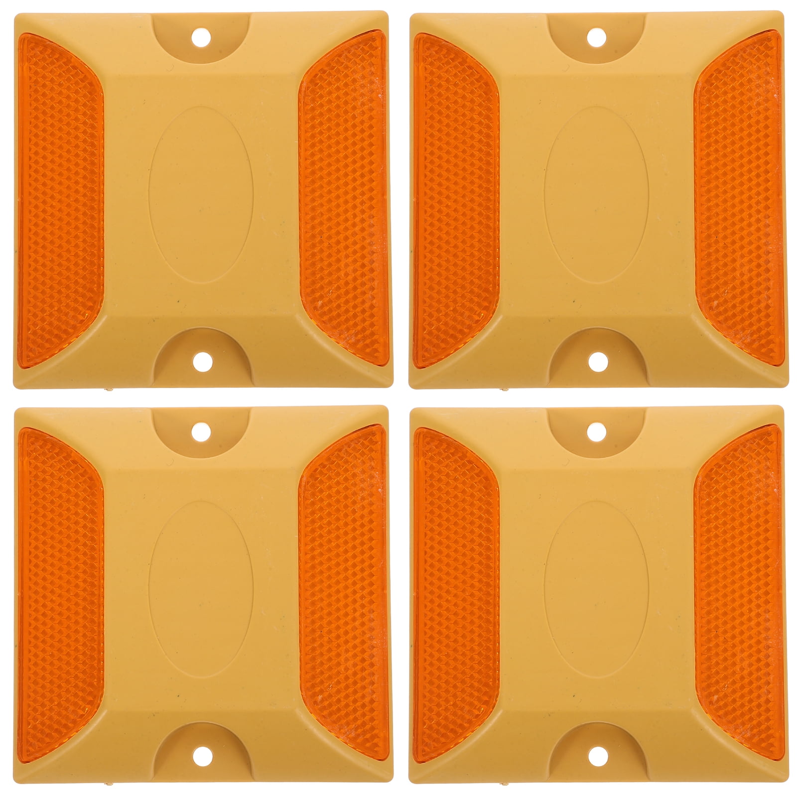 FONDOTIN 4Pcs Plastic Reflective Road Markers for Driveway and Parking ...