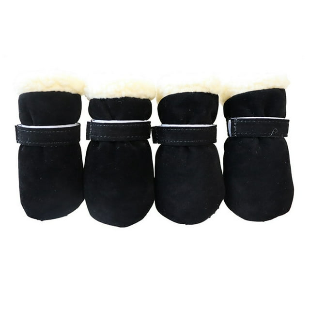 4pcs Pet Cat Shoes Winter Dog Boots Warm Puppy Cat Rain Snow Booties ...