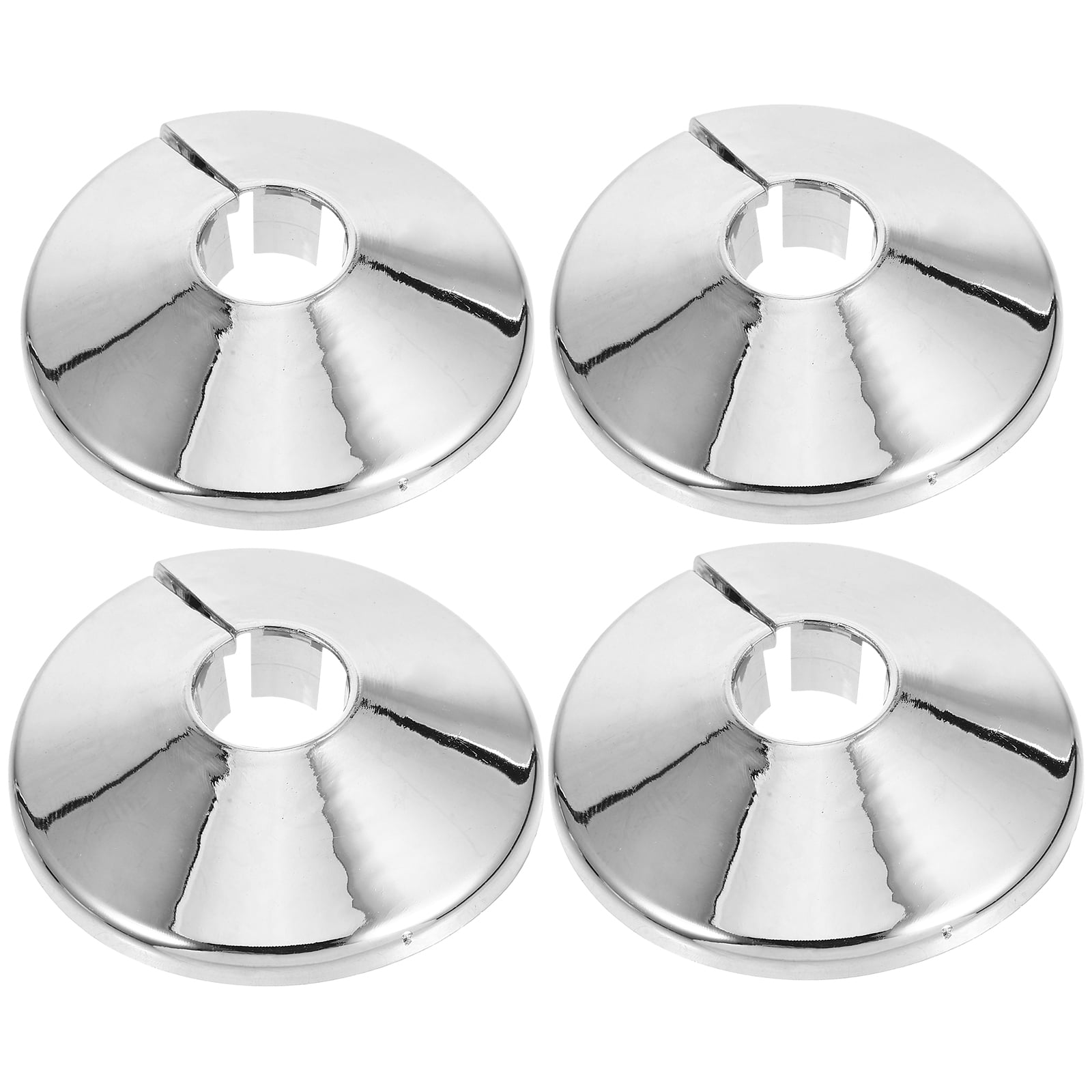 4pcs Pipe Cover Plate Bathroom Decor Plastic Plumbing Fitting Toilet ...