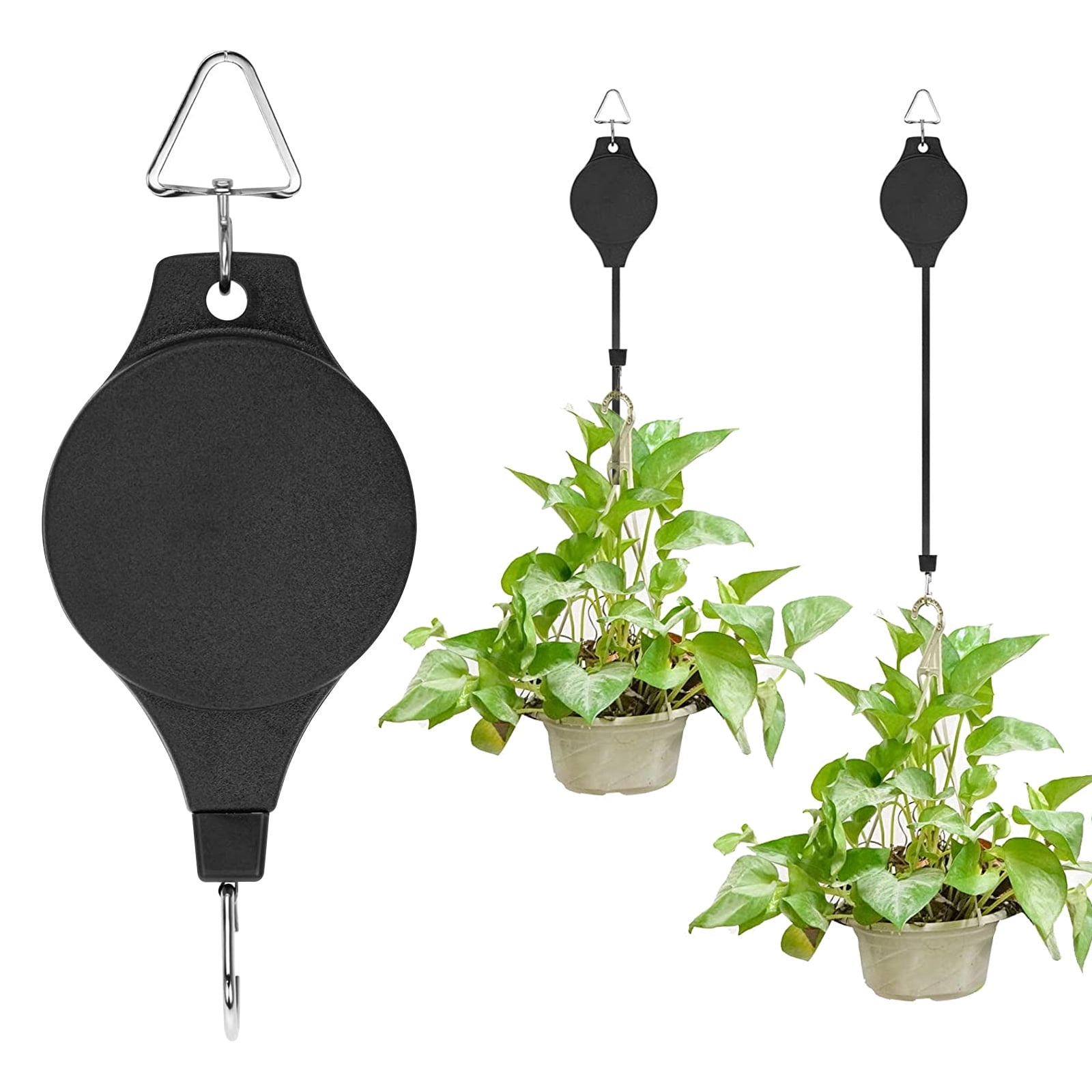 4pcs Plant Pulley Hanger Retractable Hanging Planters Garden Basket ...