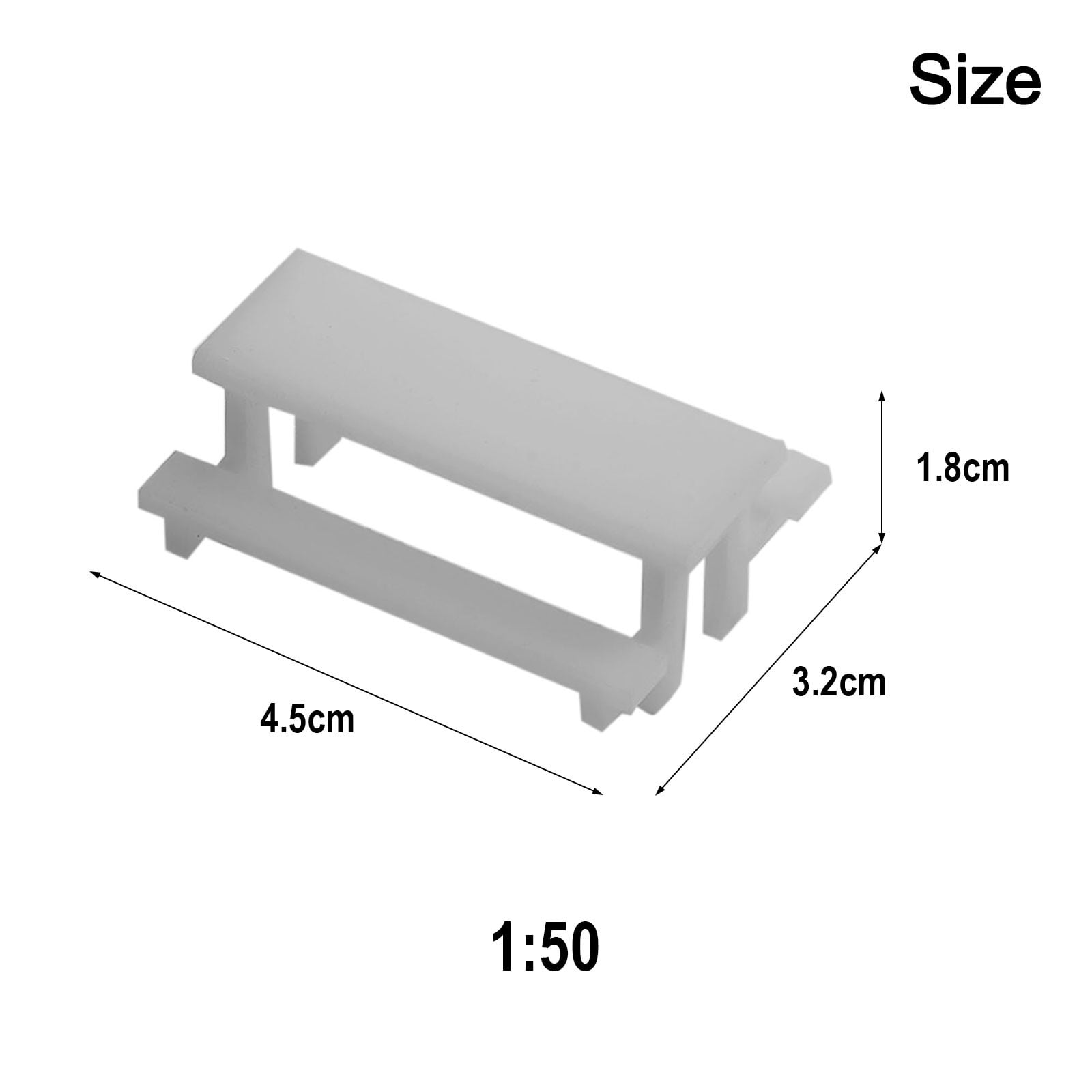 4pcs Plastic 1:50 Scale Garden Park Benches, Street Platform Station ...