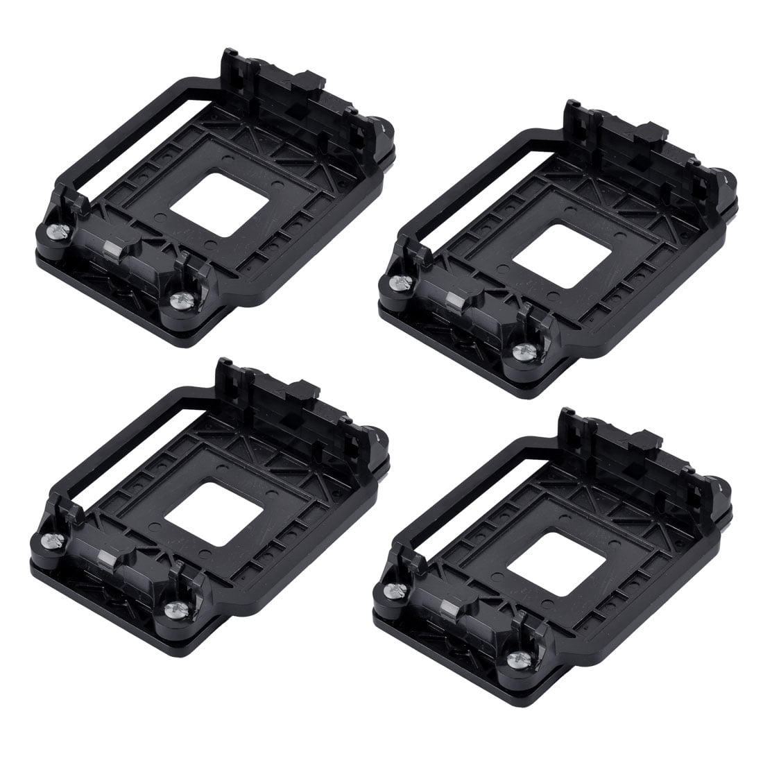 4pcs Plastic CPU Fan Bracket Base Socket Black for AMD AM2 AM3 AM2+ AM3 ...