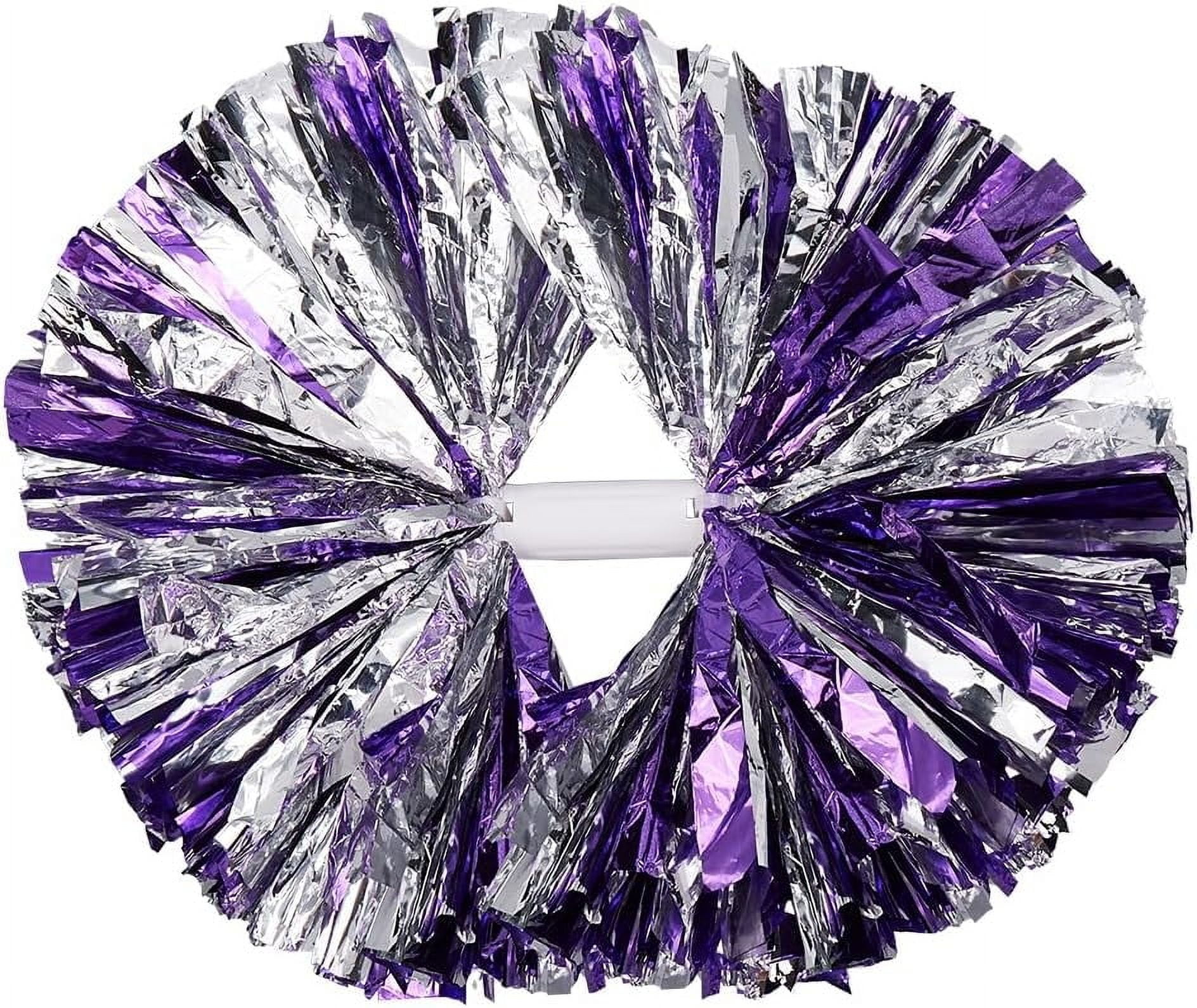 4pcs Plastic Cheerleading Pom Poms Cheerleading Hand Flowers for Purple ...