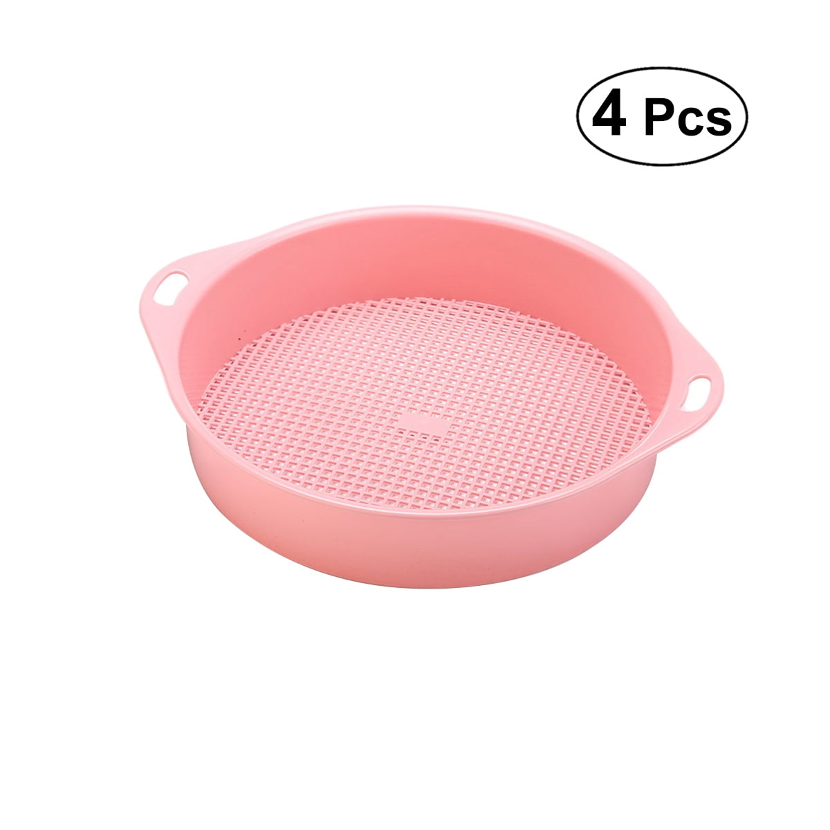 4pcs Plastic Garden Sieve Riddle Green for Composy Soil Stone Mesh ...