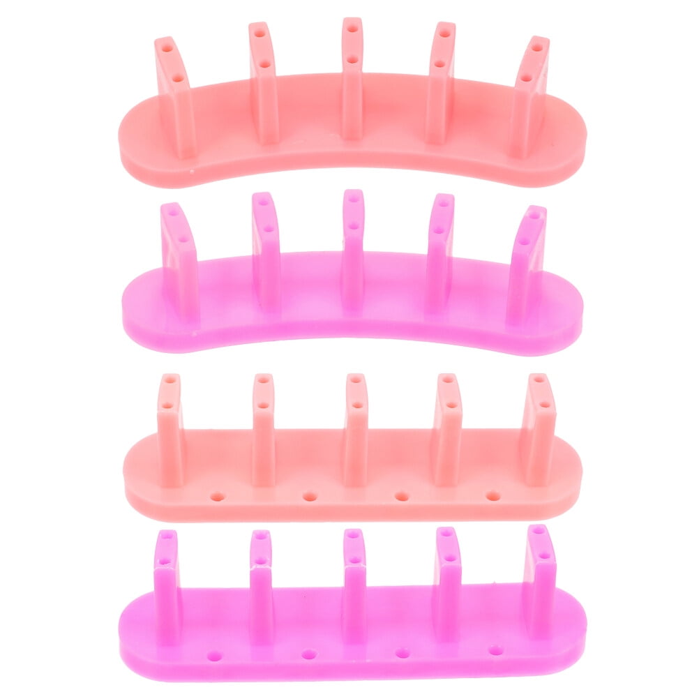 4pcs Plastic Nail Art Display Stands Fake Nail Tips Practice Holder ...