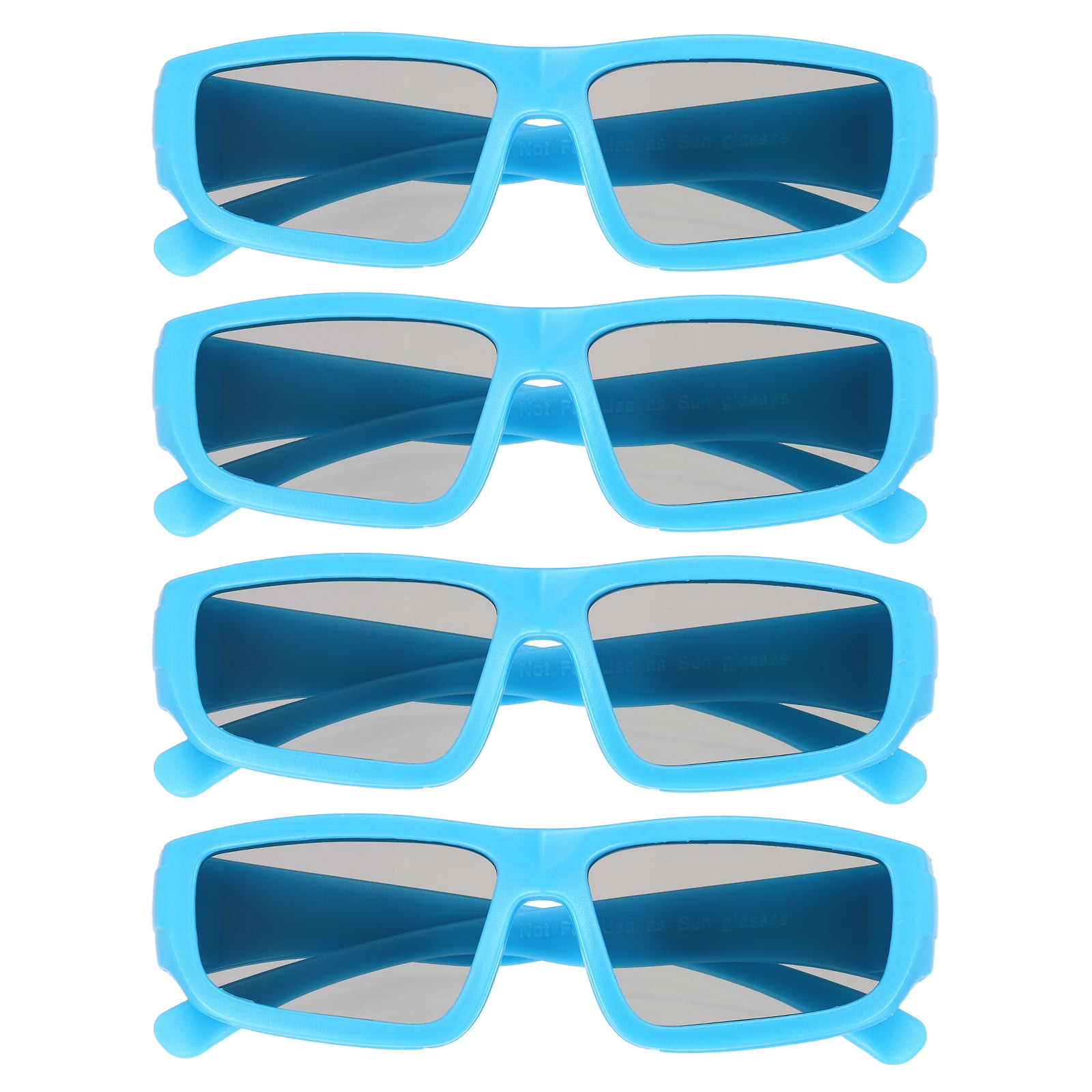 4pcs Polarized 3D Viewing Glasses, Passive Circular 3D Glasses,Blue ...
