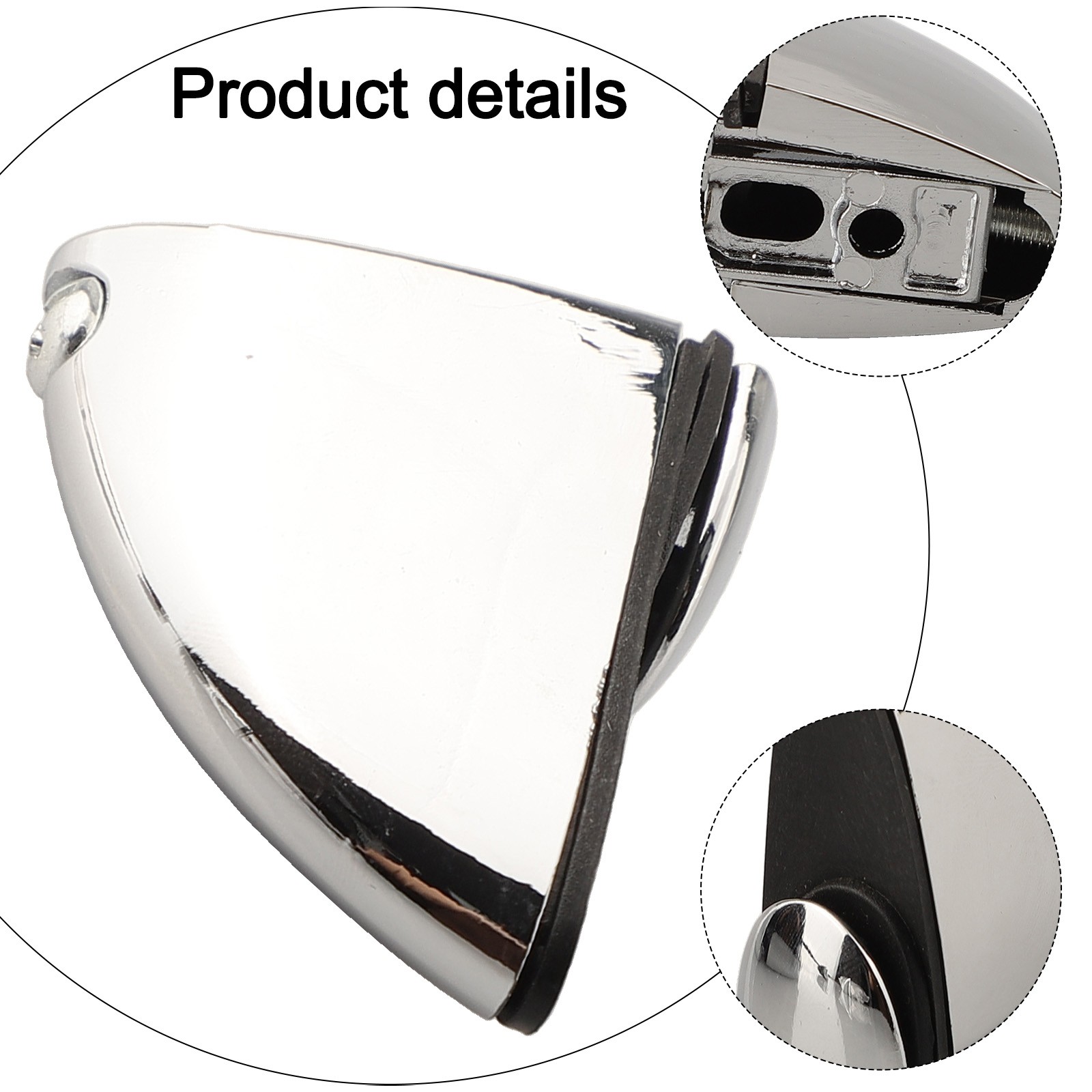 4pcs Polished Chrome Glass Shelf Support Clamps Brackets Bathroom For ...