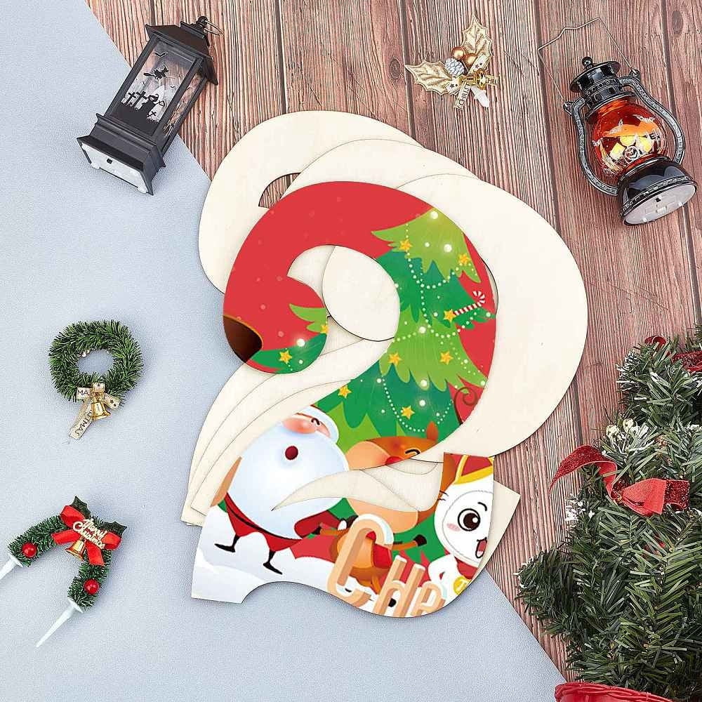4pcs Poplar Wood Cabochon Number 2 Blank Tag BurlyWood 300x197x3mm ...