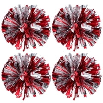 Chassé Metallic Cheerleading Poms - Shiny Metallic Cheer Pom with Baton ...