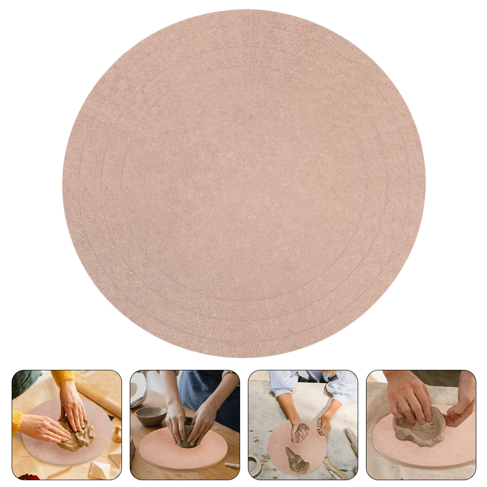 4pcs Pottery Clay Craft Drying Wood Base DIY Clay Sculpting Base Plate ...