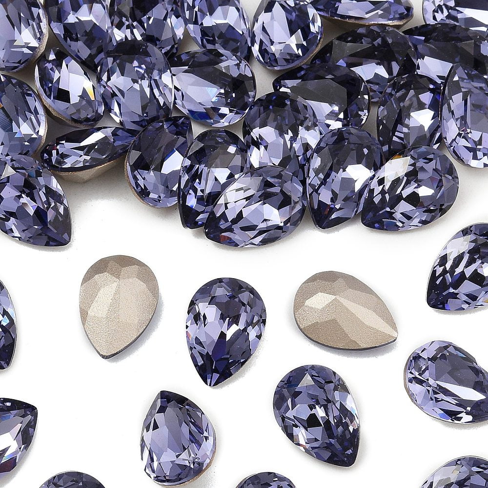 4pcs Preciosa® MAXIMA Fancy Stones Czech 435 16 301 Baroque Pear Dura ...