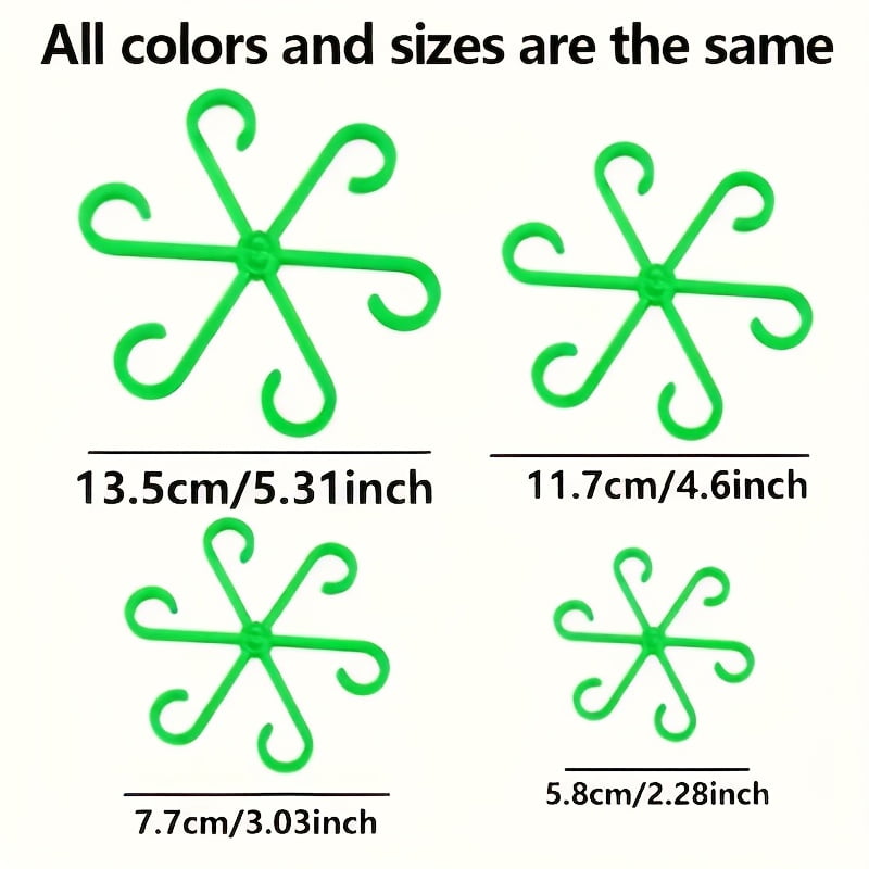 4pcs Premium Plant Support Kit: Adjustable Stem Hooks for Easy ...