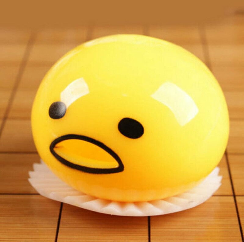 4pcs Puking Egg Yolk Stress Ball With Yellow Yolk Party Game Relieve ...