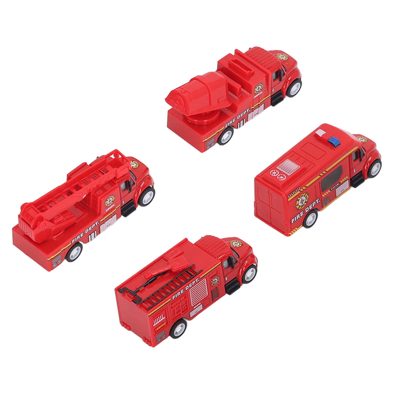 4pcs Pullback Car Model Set Cars Toy Play Set City Series Opened Doors ...