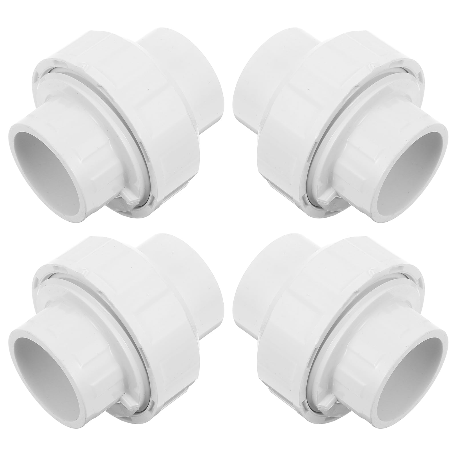 4pcs Pvc Union Coupling Adapter Water Irrigation Pipe Adapter Pvc ...