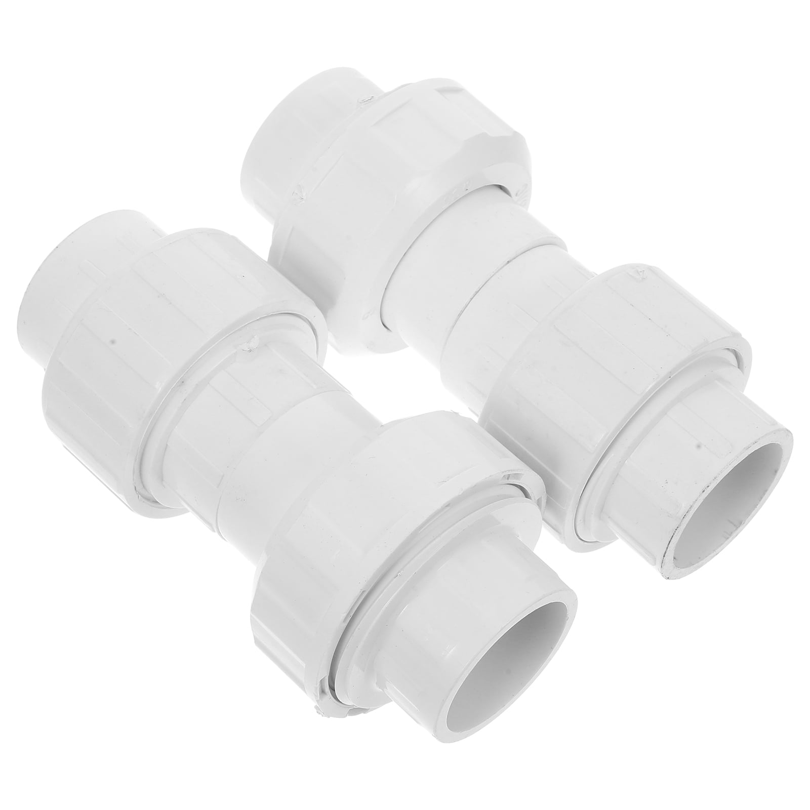 4pcs Pvc Union Pipe Fitting Pvc Union Straight Fitting Straight Pipe ...