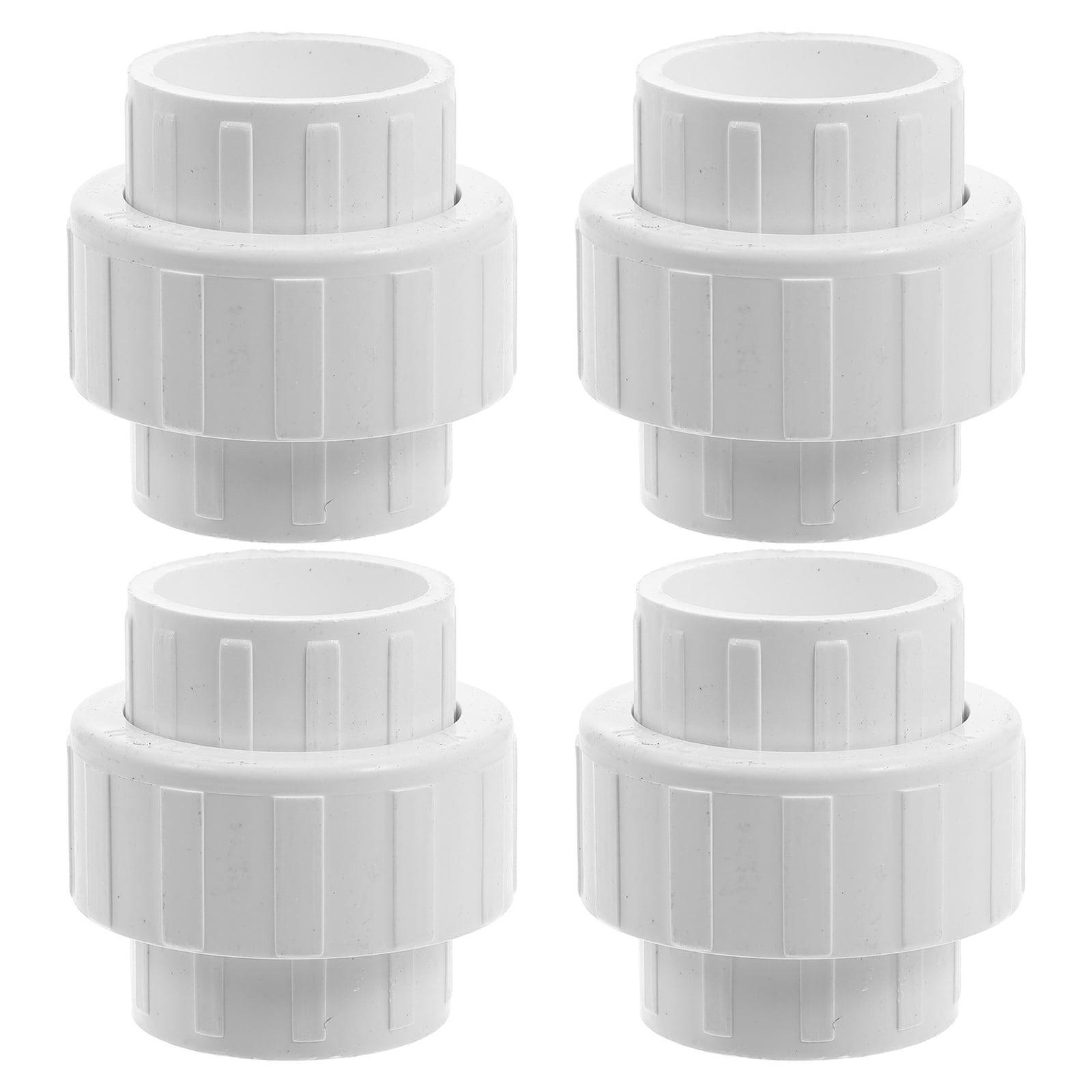 4pcs Pvc Union Pipe Fitting Pvc Union Straight Fitting Straight Pipe ...