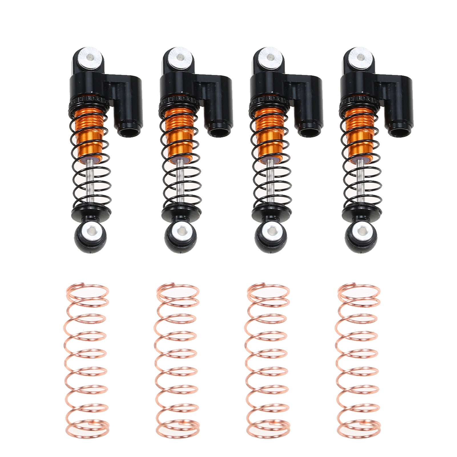 4pcs RC Aluminum Alloy Absorber Adjustable Assembled Spring Negative ...
