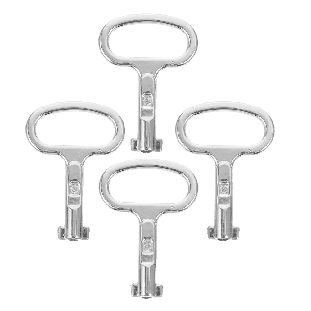 4pcs Radiator Valves Metal Utility Key Plumbing Tool Keys Water Meter ...