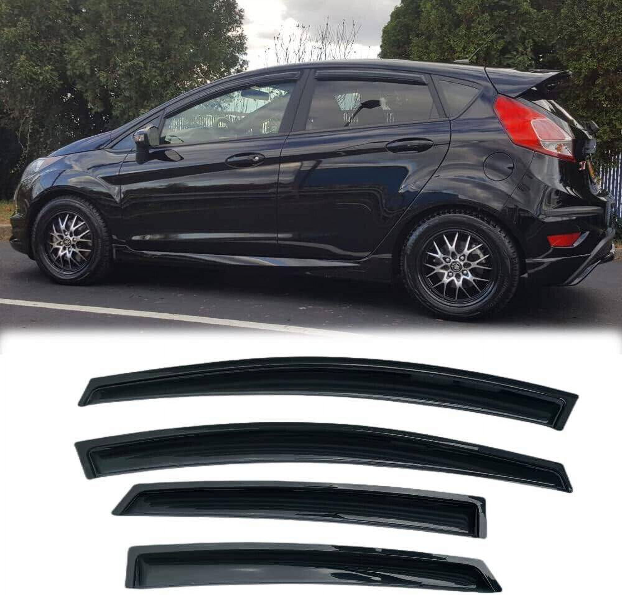 Deewin 4pcs Rain Guards Window Visor for 2009-2019 Ford Fiesta, Sun ...