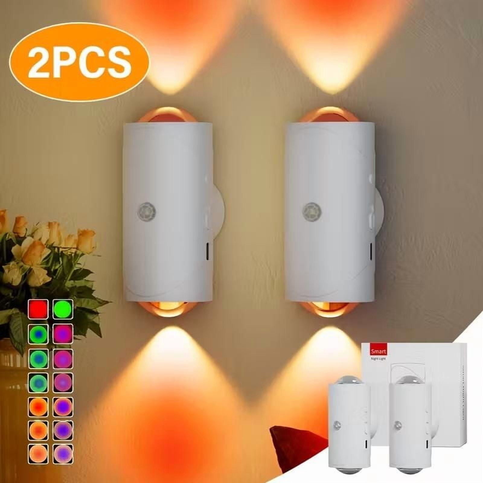 4pcs Rechargeable LED Night Light Wall Lamp Commercial StrobeLight ...