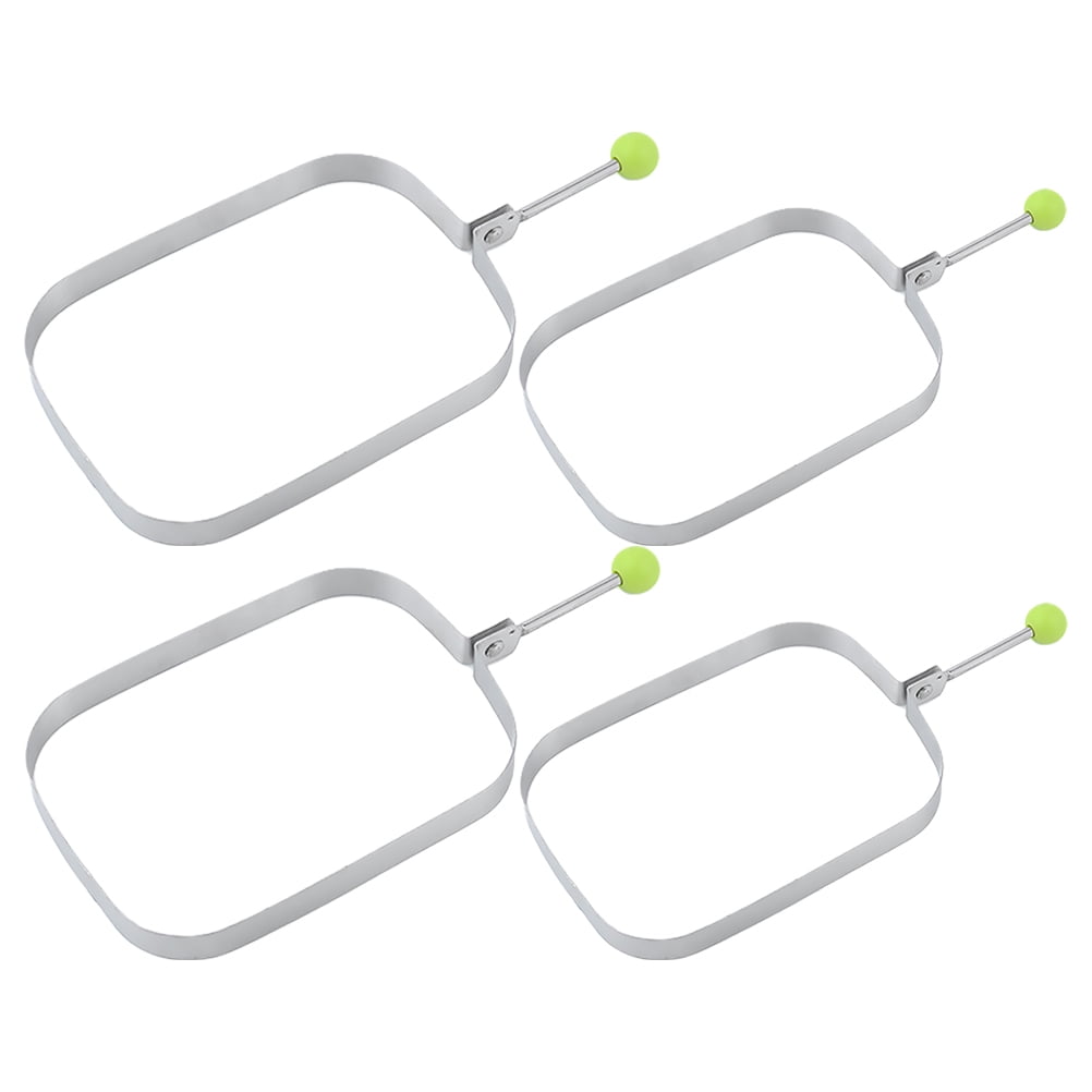 4pcs Rectangular Egg Ring, Pancake Ring Stainless Steel Fried Egg Ring ...