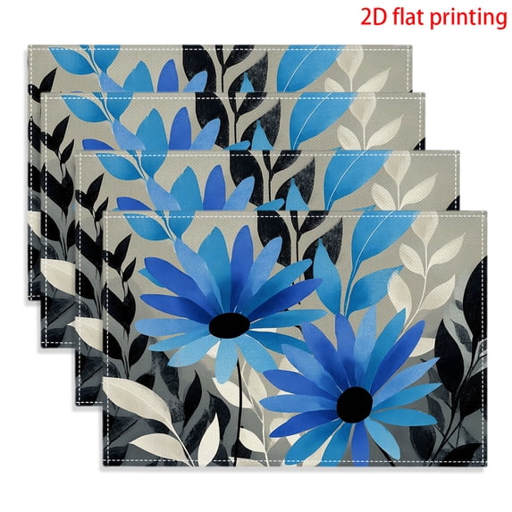 4pcs Rectangular Placemats Suitable & Dining Table - Heat-Resistant ...