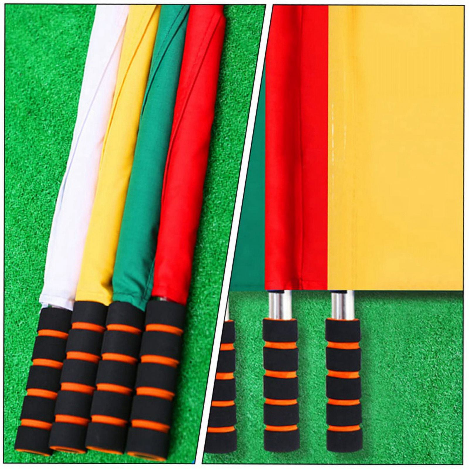 4pcs Referee Flag Volleyball Linesman Flags Referee Hand Flags Volleyball Referee Flag ...