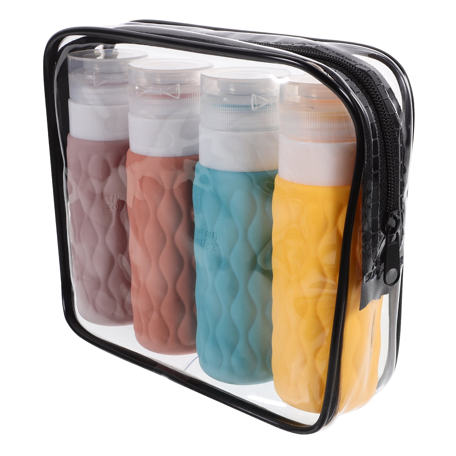 4-Pack Refillable 100ml Lotion and Shampoo Dispenser Bottles, Empty ...