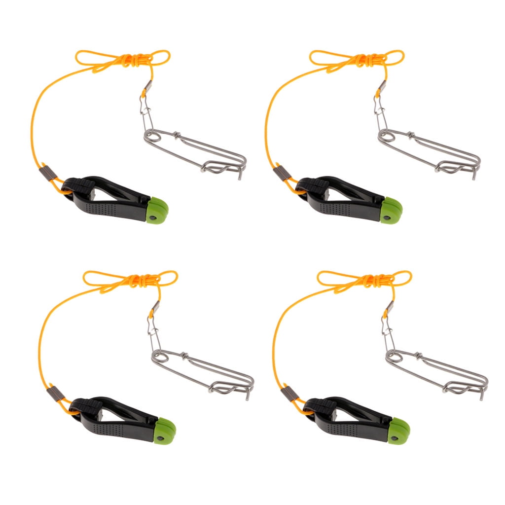 4pcs Release Clip Outrigger Downrigger Release Clips & 17" Leader ...