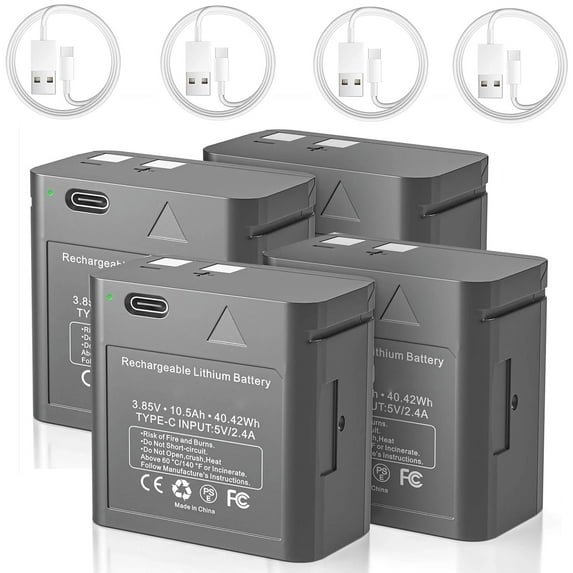 4pcs Replacement for LIT-10 Battery Pack, Cellular Trail Camera Battery ...