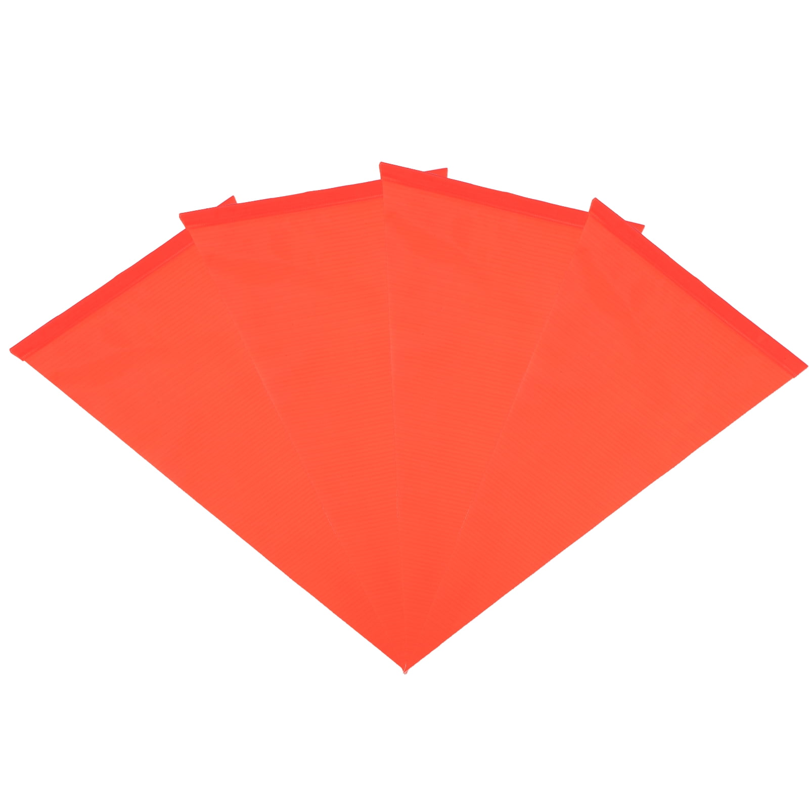 Durable PVC Bike Safety Flag with High Visibility for Decor Orange 4 Pieces 3.94 Inches ...