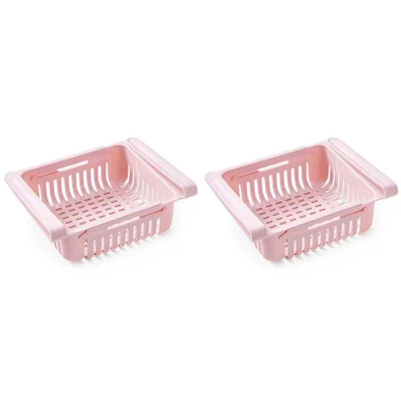 4pcs Retractable Fridge Food Organizer Kitchen Organizer Refrigerator ...