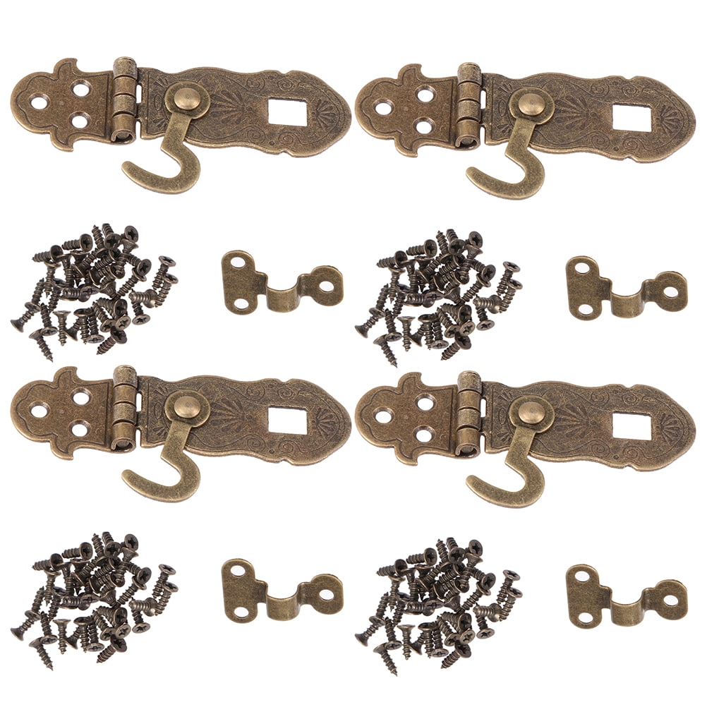 RENACLIPY 4pcs Small Diary Padlock Hasp Fastener for Secure Locked ...