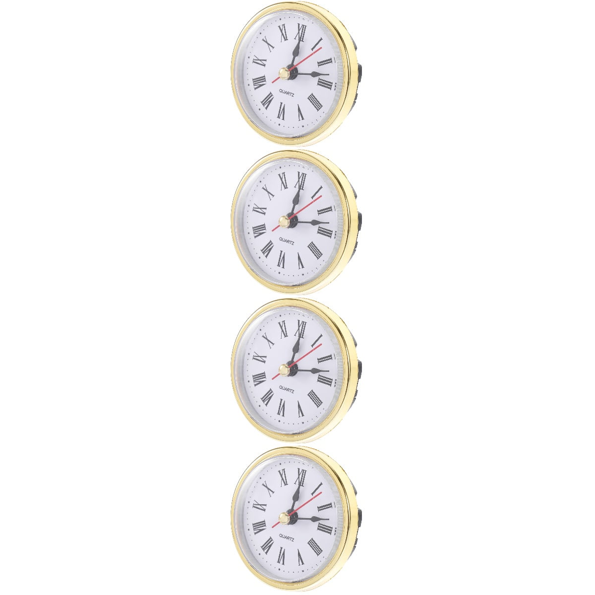 4pcs Roman Number Clock Head Vintage Clock Insert DIY Round Clock ...