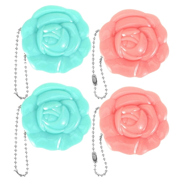 4pcs Rose Shaped Empty Eyeshadow Lip Balm Case with Mirror Versatile ...