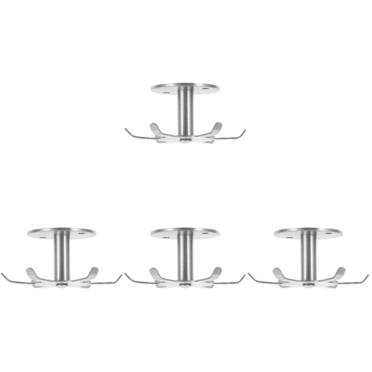 4pcs Rotating Under Cabinet Hook Household Utensil Hanger Heavy Duty ...